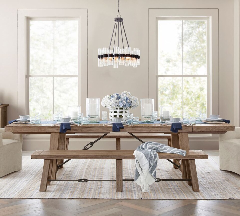 Benchwright Extending Dining Table | Pottery Barn Australia